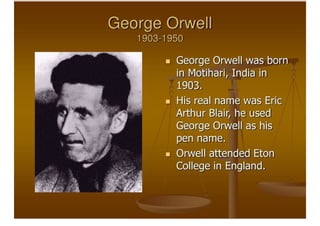 George Orwell Animal Farm | PPT