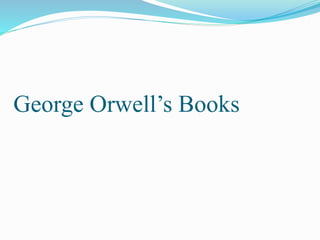 George Orwell & animal farm Intro | PPT