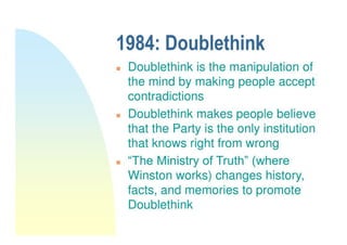 George Orwell'S 1984 | PPT