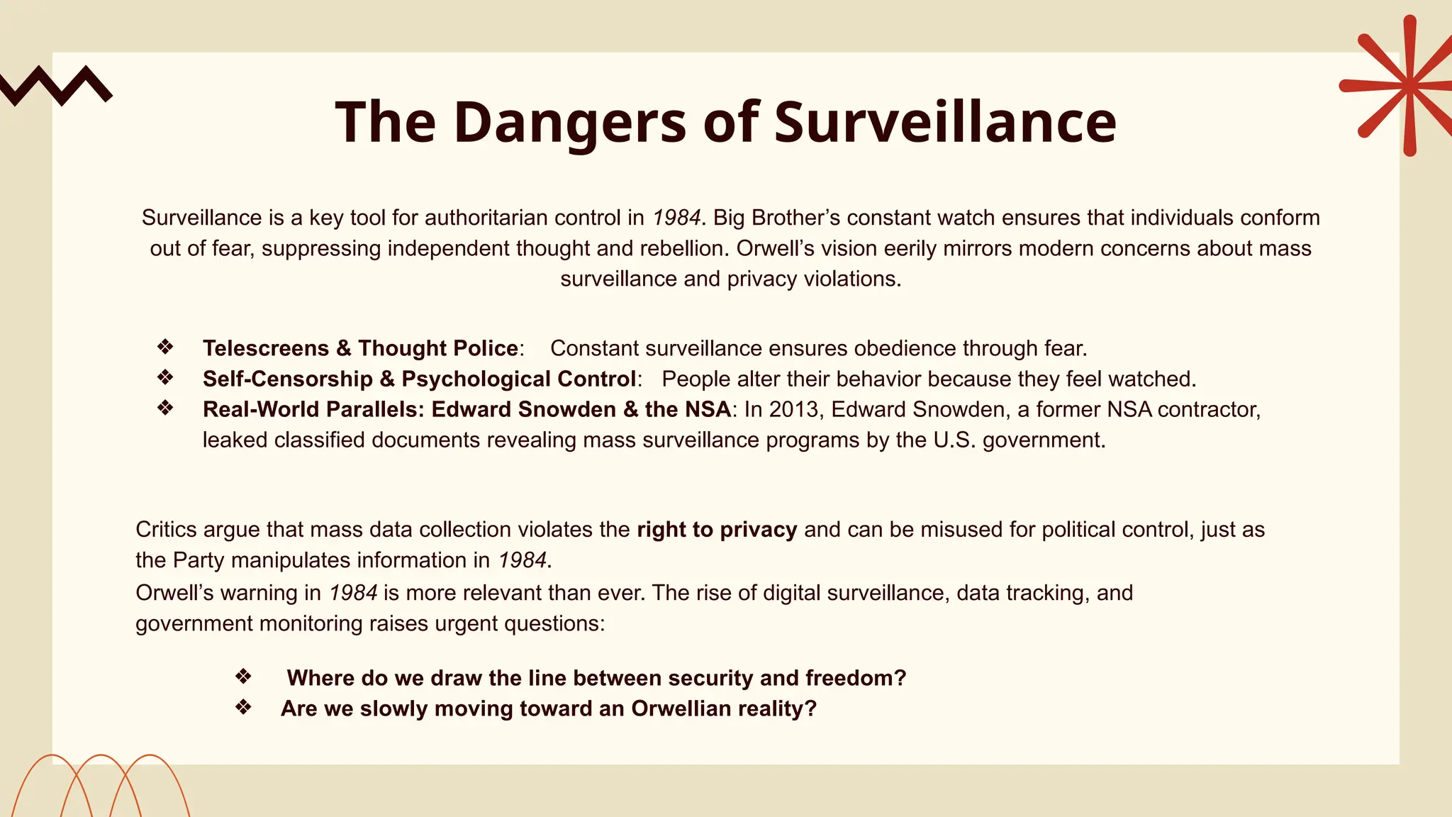 George Orwell's 1984 | 1984 and the Power of Technology | | PPTX