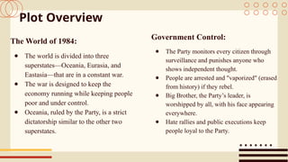 George Orwell's 1984 | 1984 and the Power of Technology | | PPTX