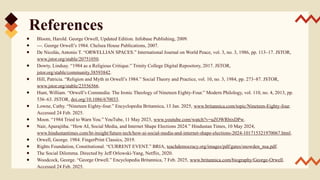 George Orwell's 1984 | 1984 and the Power of Technology | | PPTX