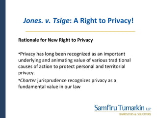 Employee Privacy Rights: New Developments in the Law | PPT