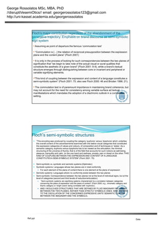 George rossolatos seminar on branding, brand equity, brand semiotic ...