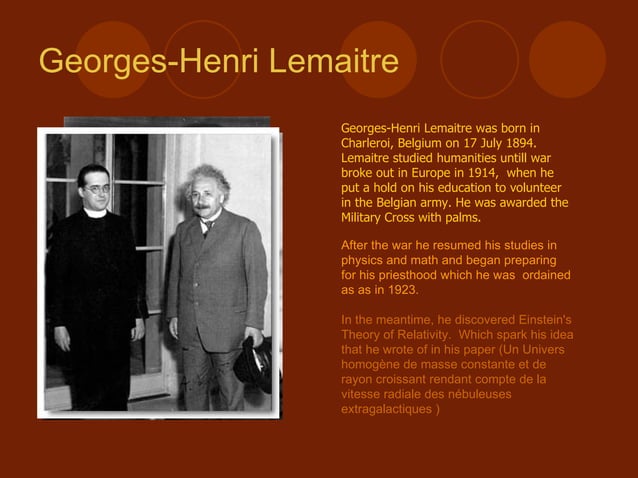 Georges henri lemaitre | PPT