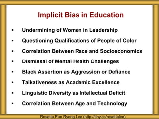 George School Unconscious and Implicit Bias | PPTX