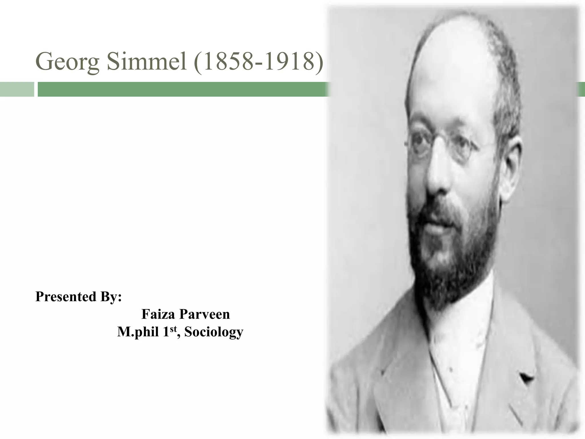 George simmel | PPT