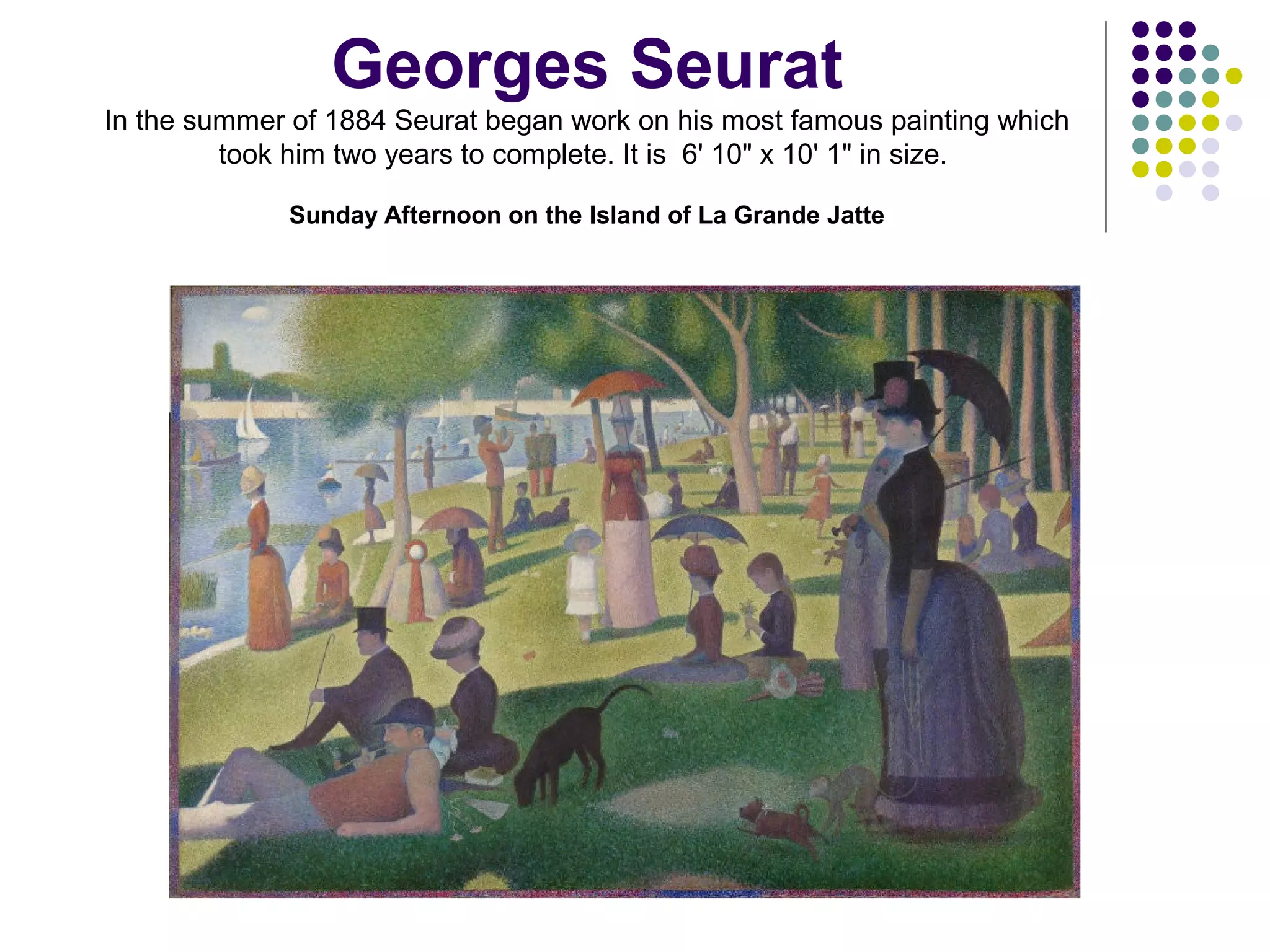Georges Seurat Pointillism | PPT
