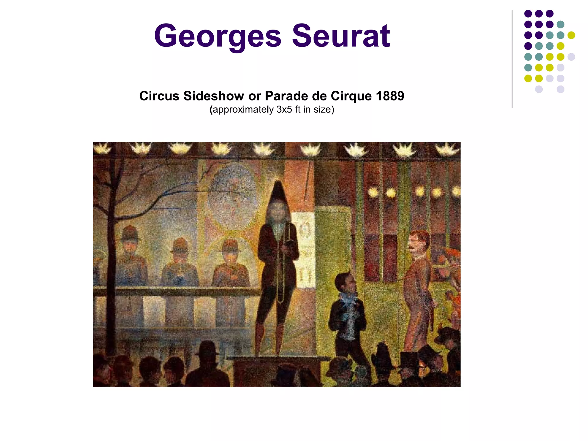 Georges Seurat Pointillism | PPT