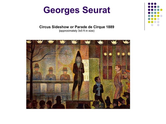 Georges Seurat Pointillism | PPT