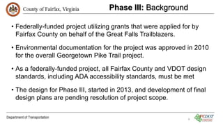 Georgetown Pike Walkway Phase III & Phase IV | PPT