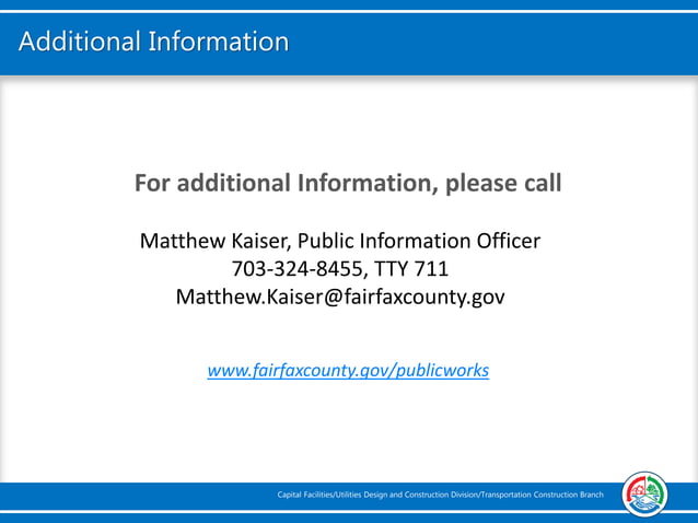 Georgetown Pike Walkway Phase III | PPT