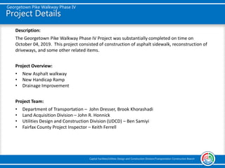 Georgetown Pike Walkway Phase IV | PPT