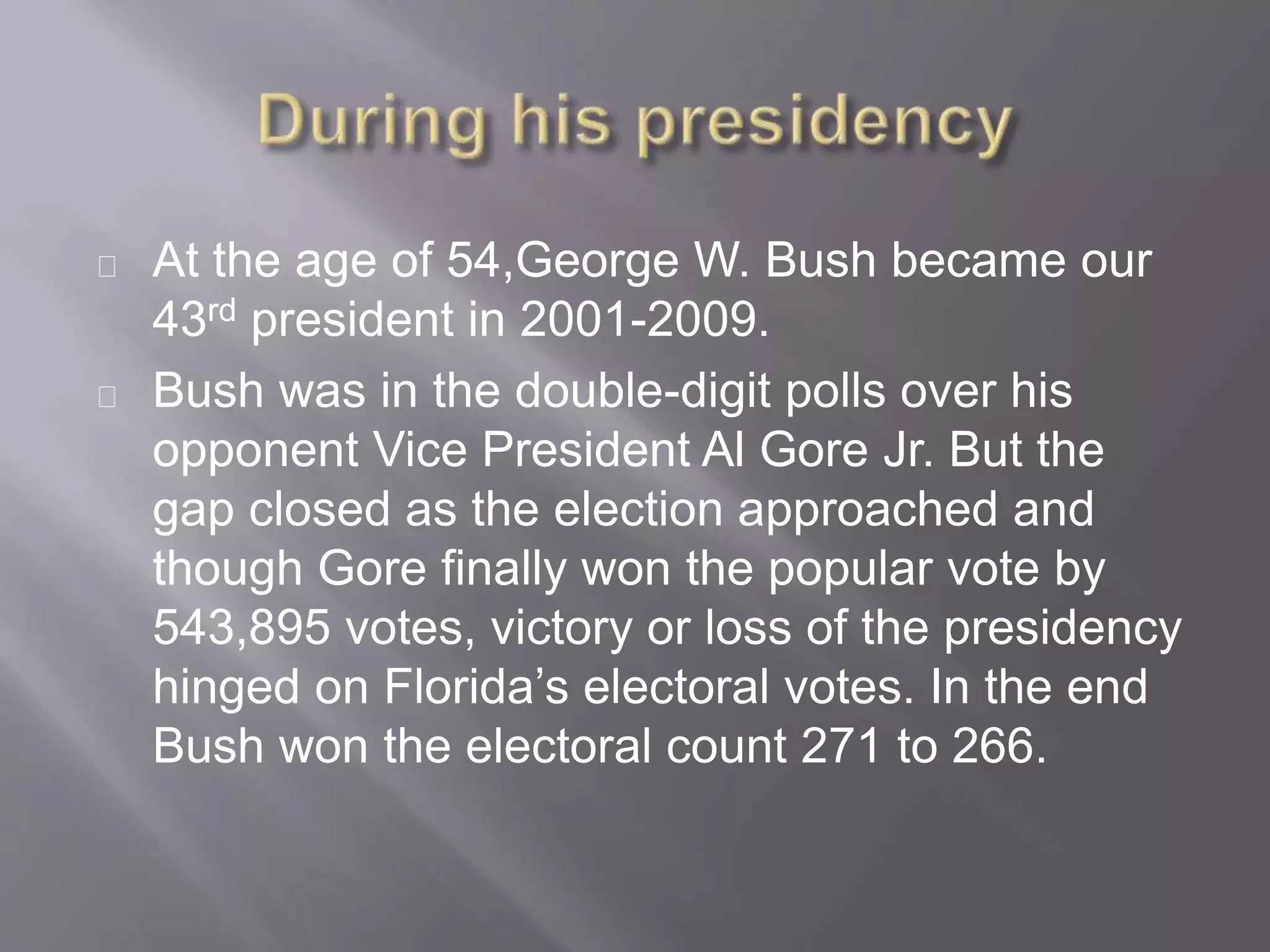 George w. bush powerpoint | PPTX