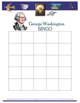 George Washington Bingo | PDF