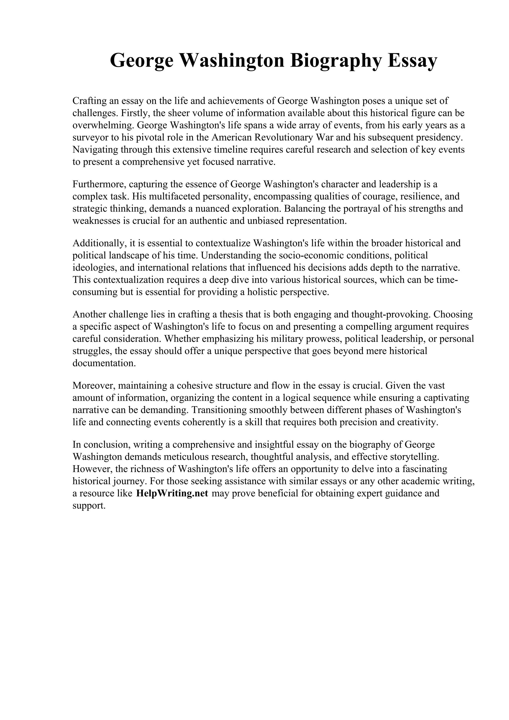 George Washington Biography Essay.pdf