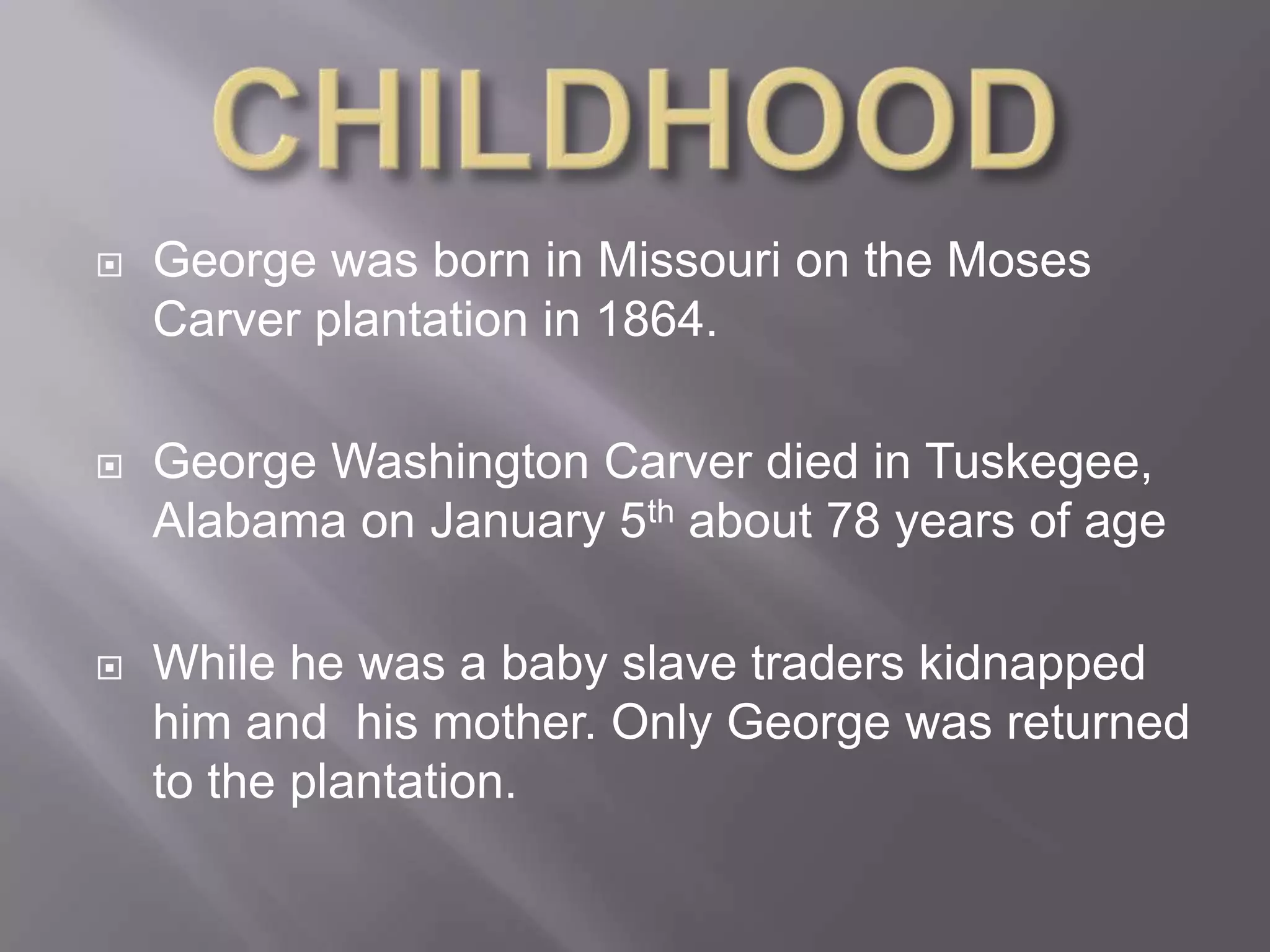 George Washington Carver | PPTX