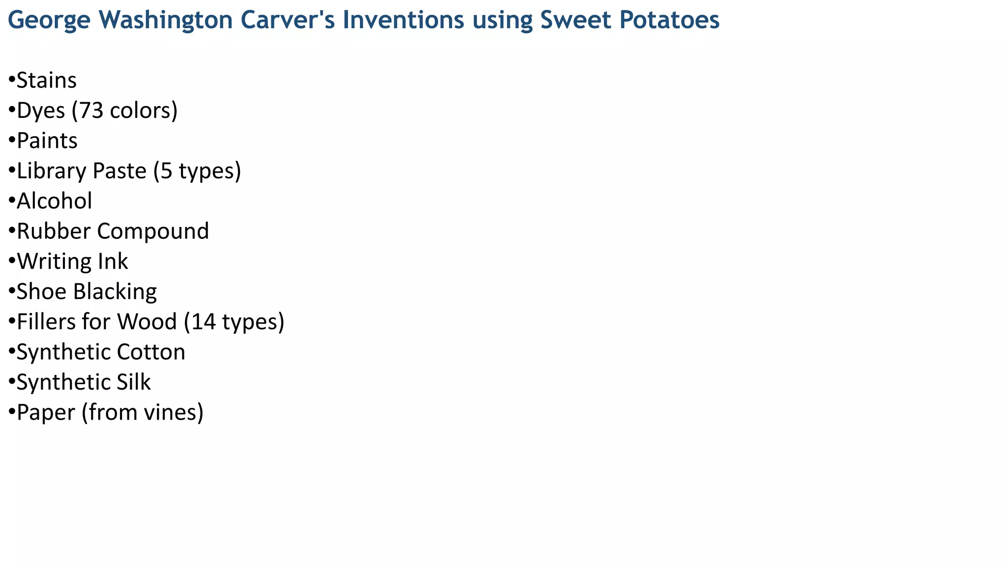 George washington carver presentation | PPSX