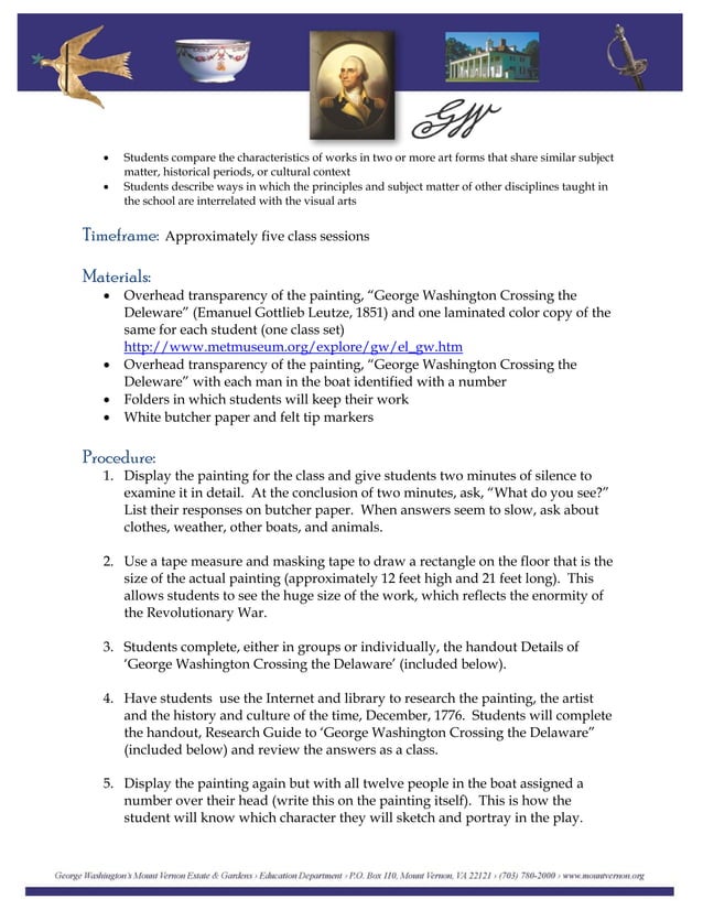 George Washington Crossing The Delaware | PDF