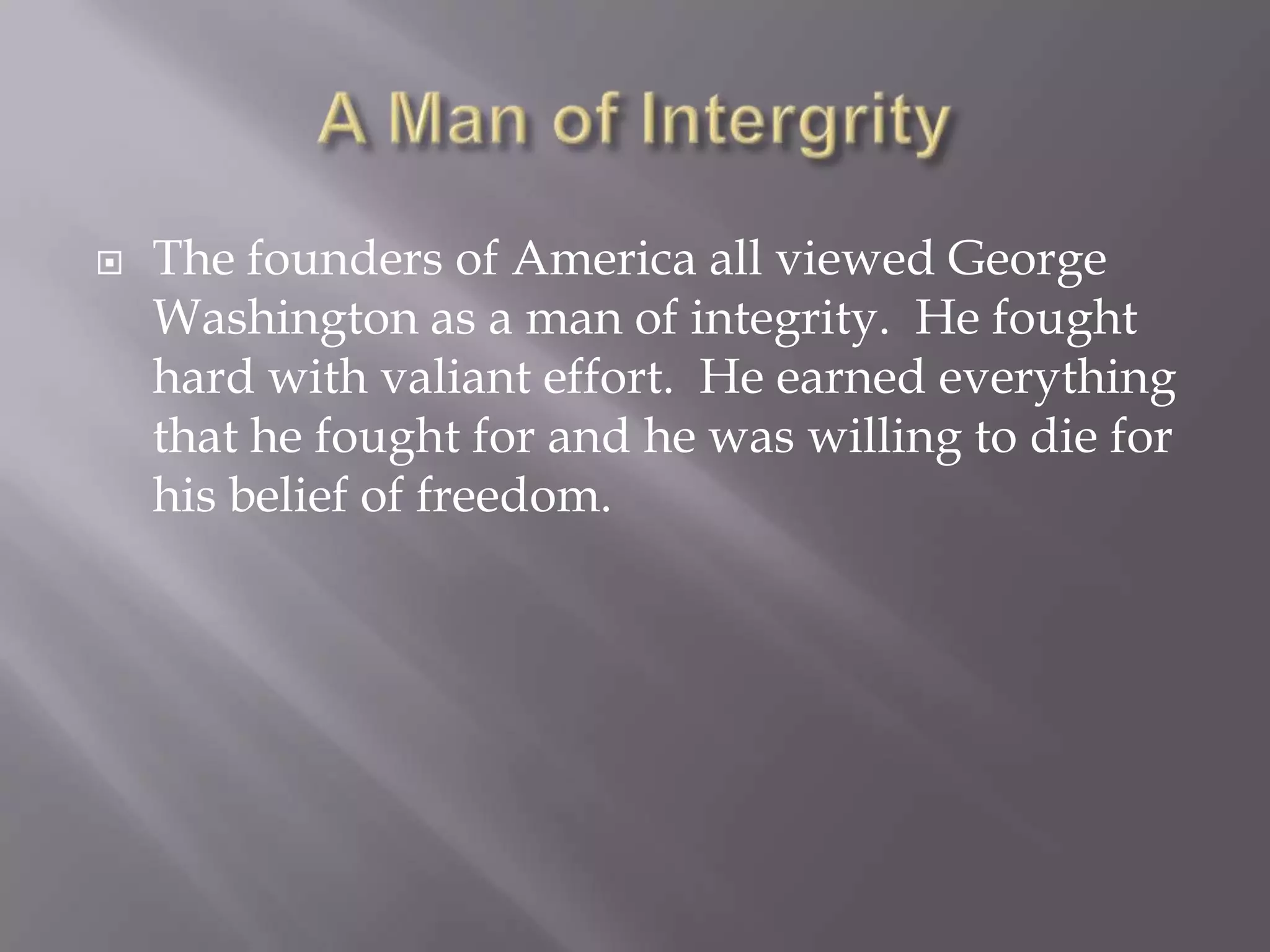 George washington slide show | PPT