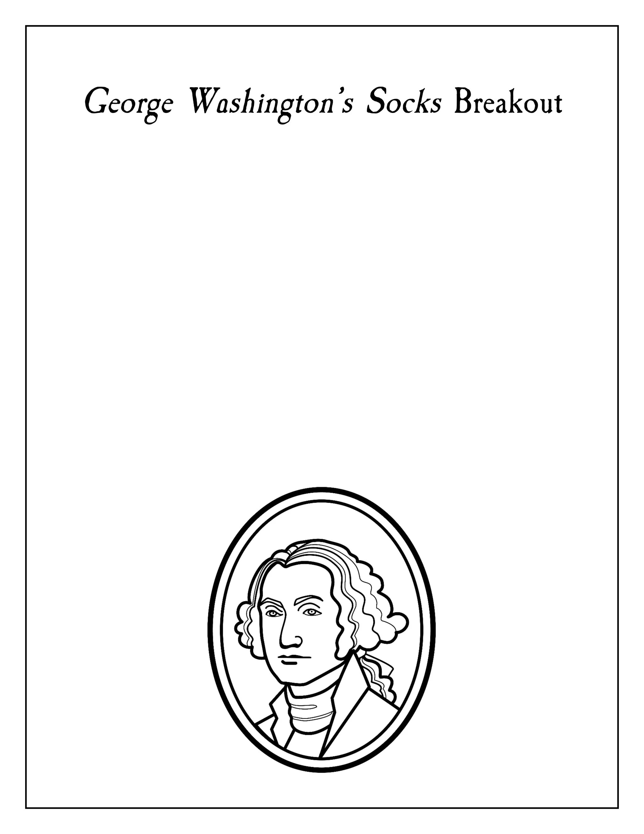 George Washington's Socks Breakout Notes Page | PDF