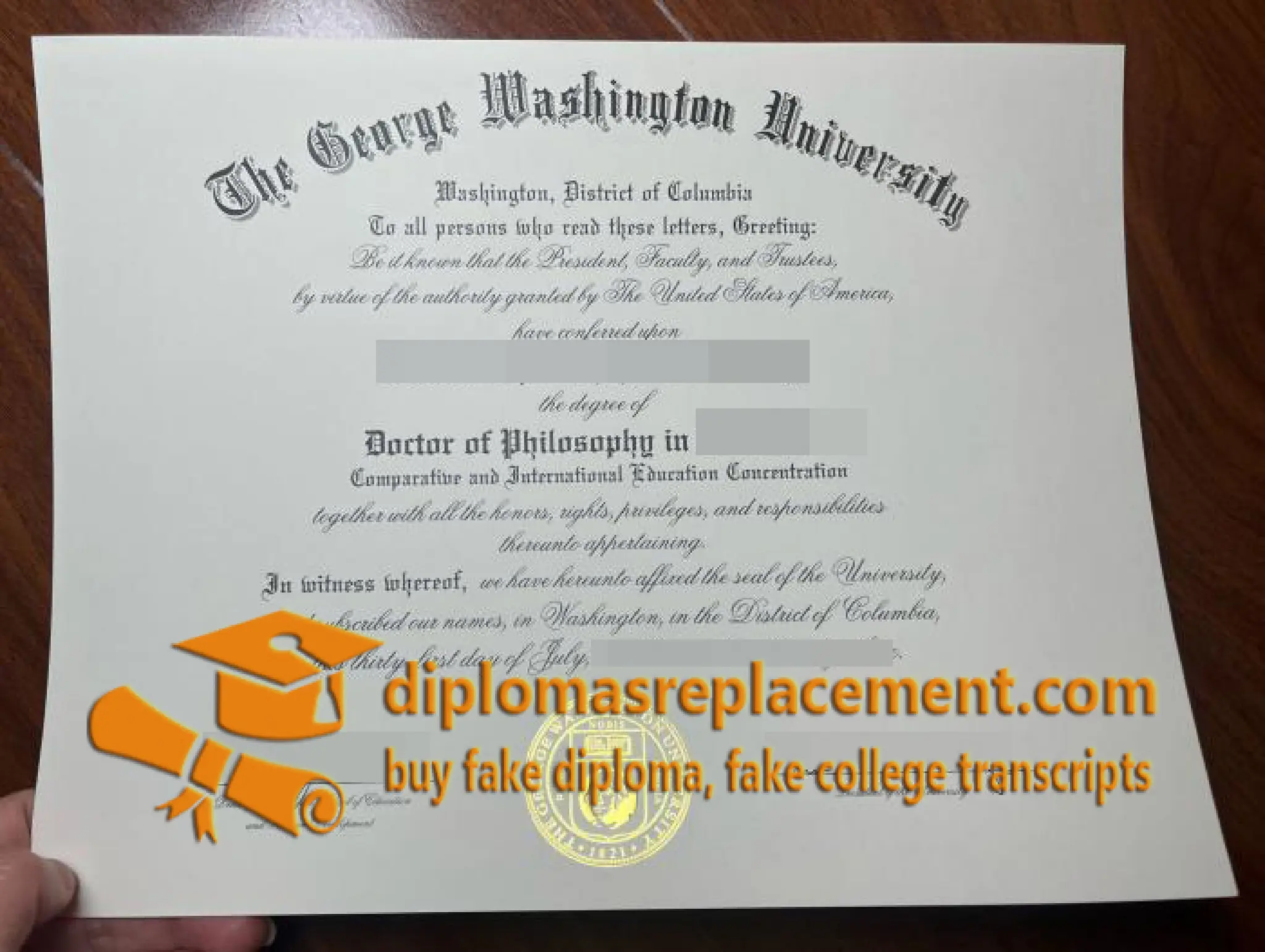 George Washington University diploma.pdf