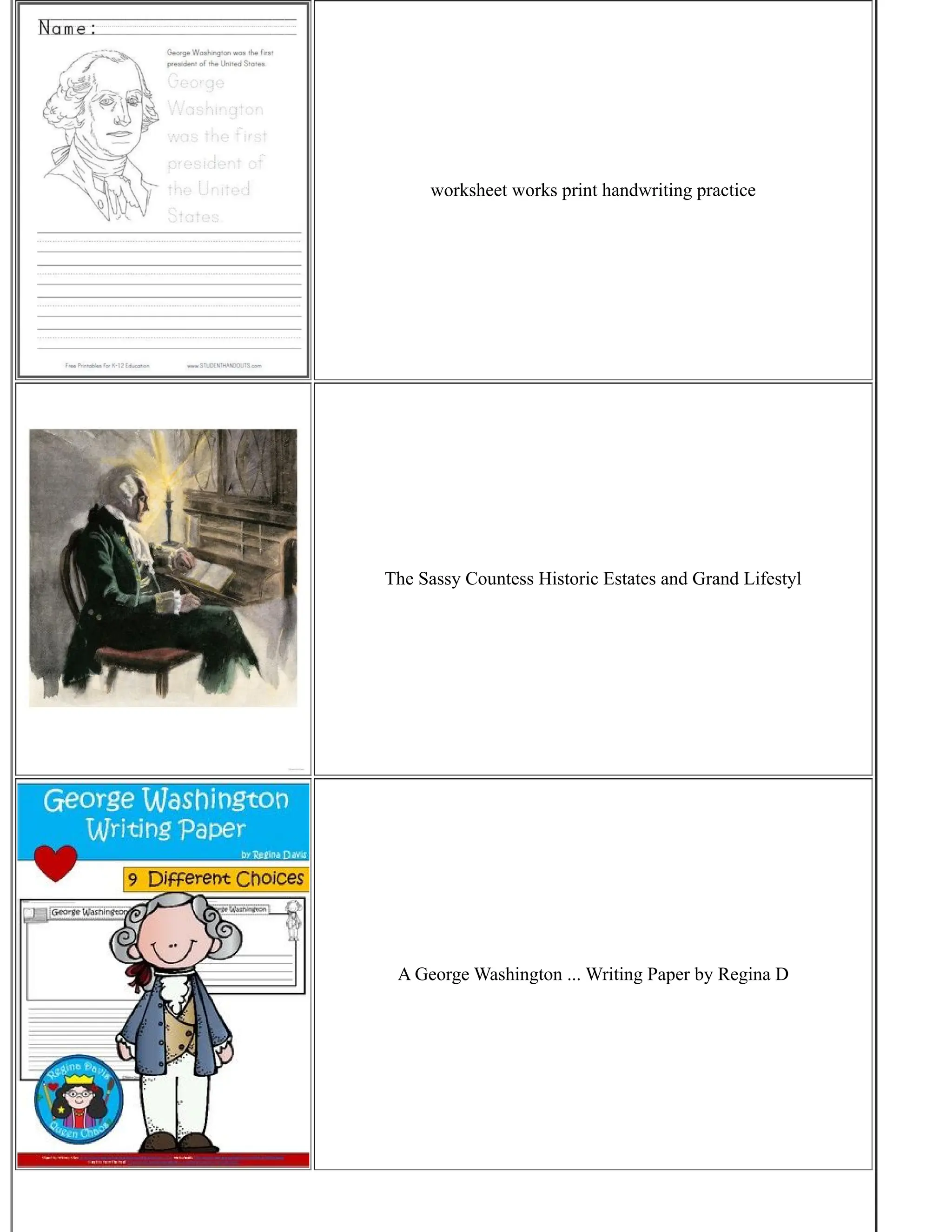 George Washington Writing Paper | PDF