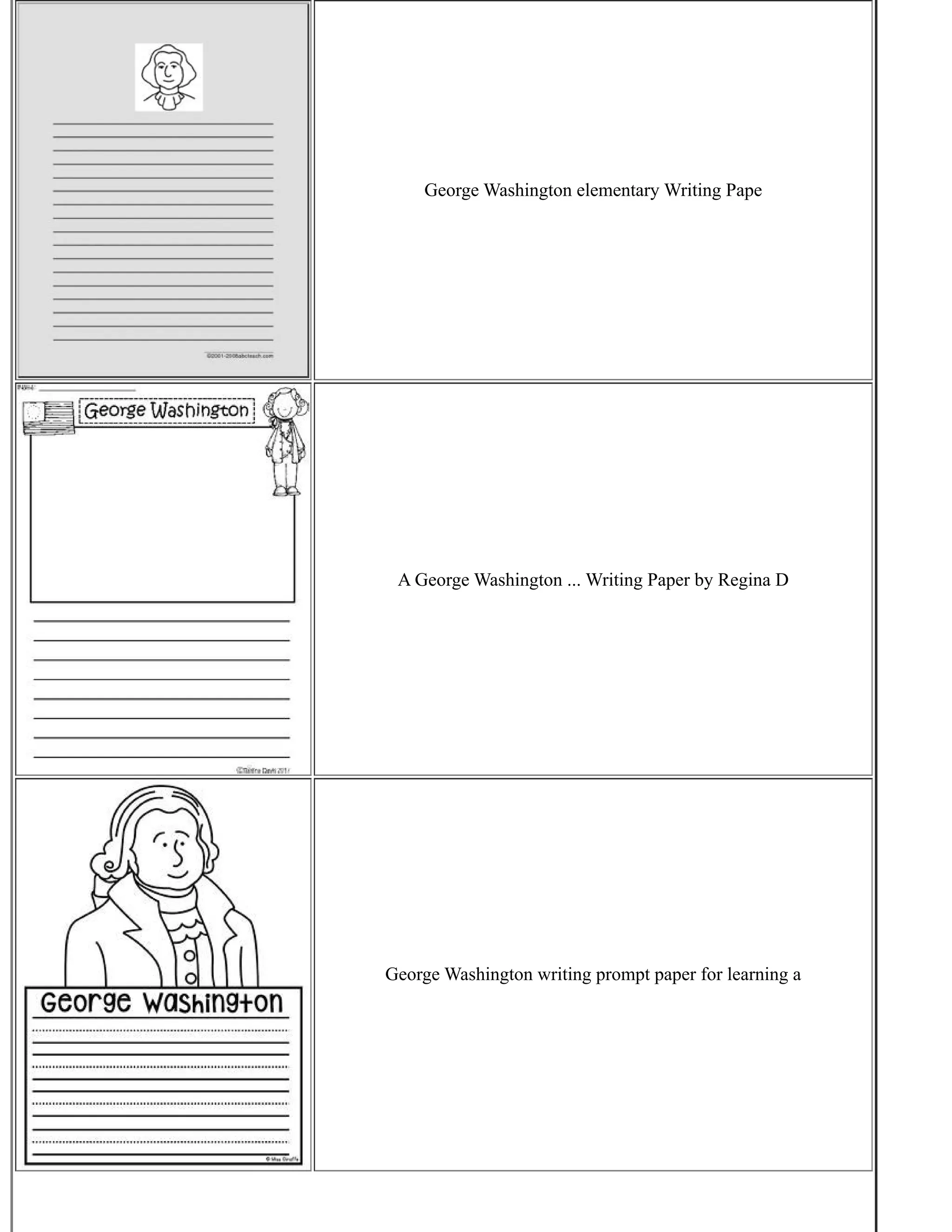 George Washington Writing Paper | PDF