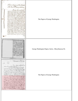 George Washington Writing Paper | PDF