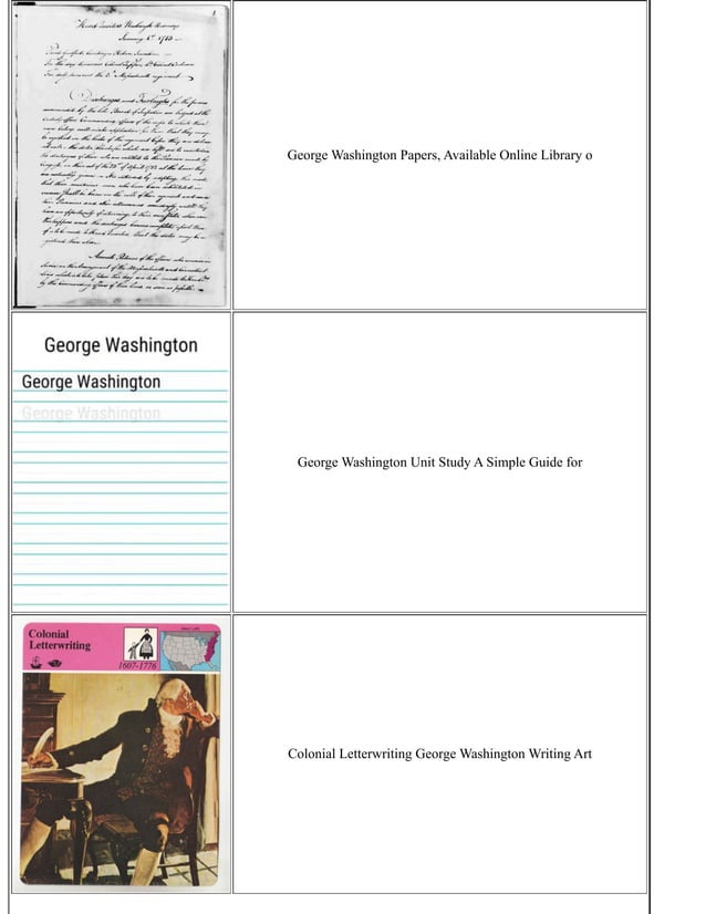 George Washington Writing Paper | PDF