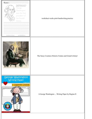 George Washington Writing Paper | PDF