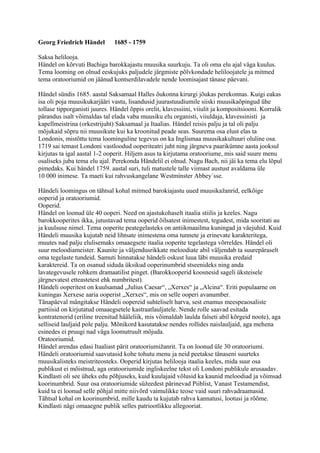 Georg Friedrich Händel | DOC