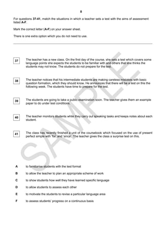 Georgia education-exams-tkt-module2 | PDF