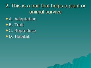 Georgia Animals, Plants And Habitats Review | PPT