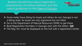 Georgia boat registration | PPT