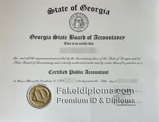Georgia CPA certificate | PDF