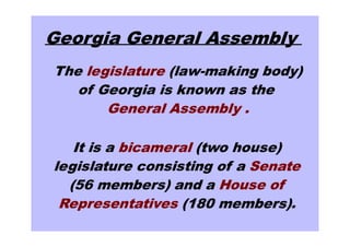 Georgia General Assembly | PDF