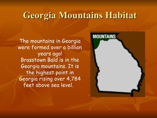 Georgia Habitats | PPT