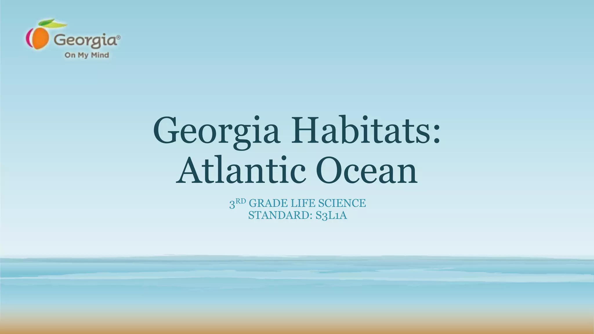 Georgia Habitats Atlantic Ocean | PPTX