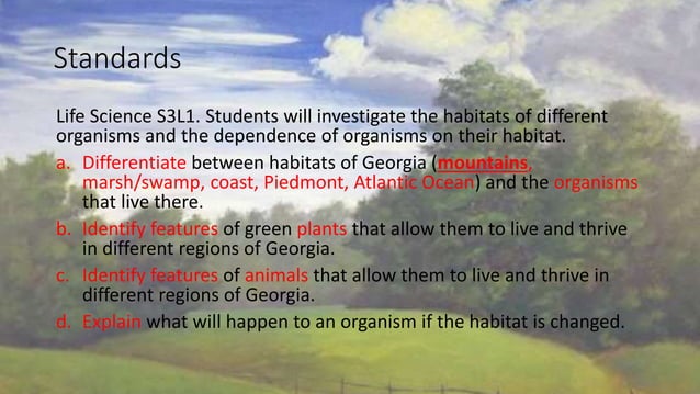 Georgia Habitats Piedmont | PPTX