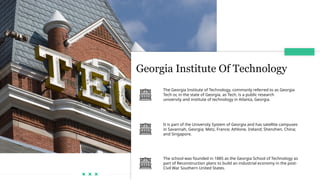 Georgia Institute Of Technology Templates | PPTX
