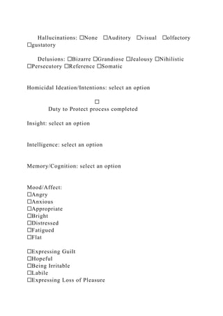 Georgia Mental Health Intake & Evaluation Form Patient .docx