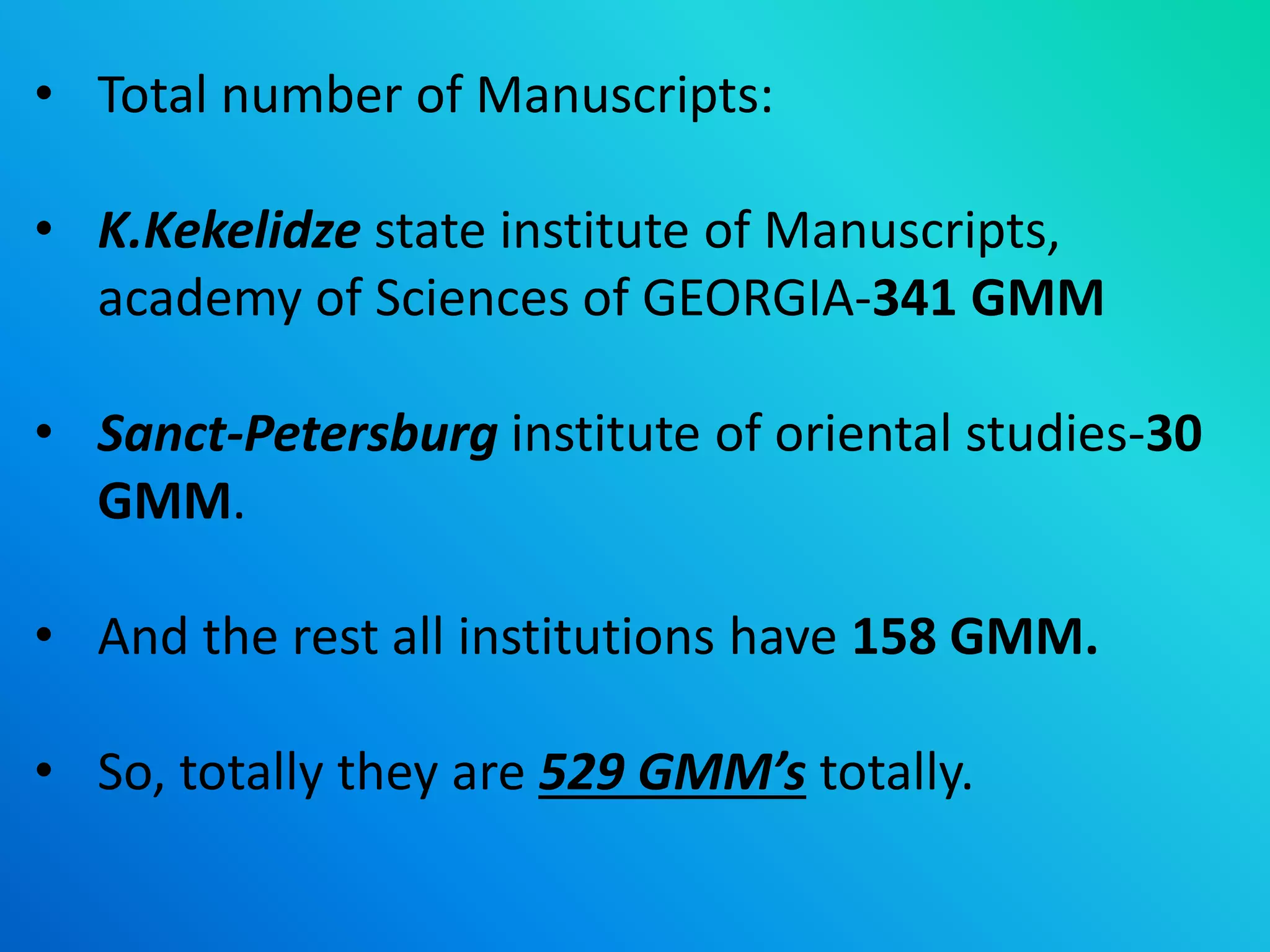 Georgian medical manuscripts | PPTX