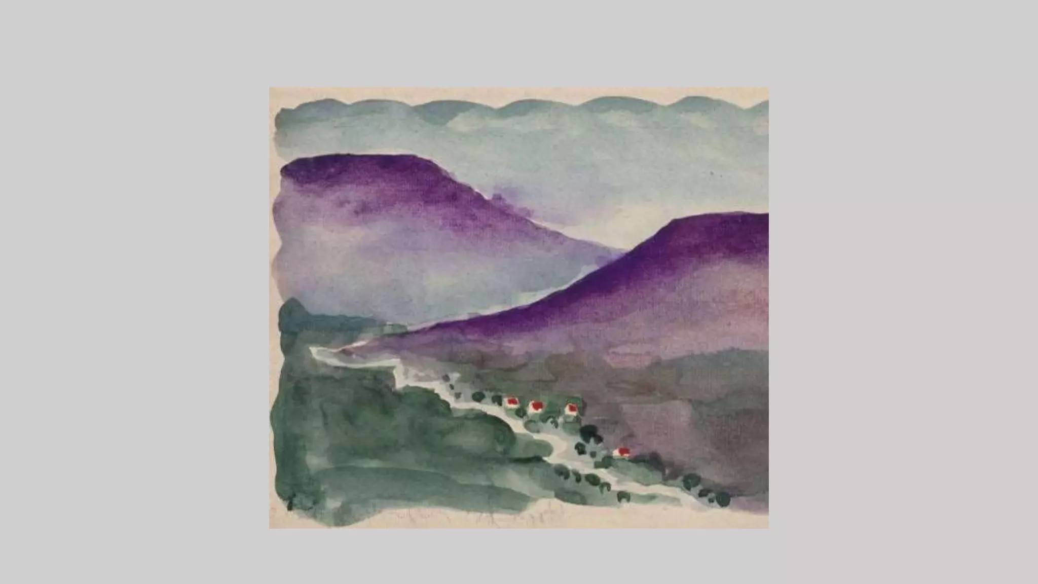 Georgia O'Keeffe Watercolors | PPT