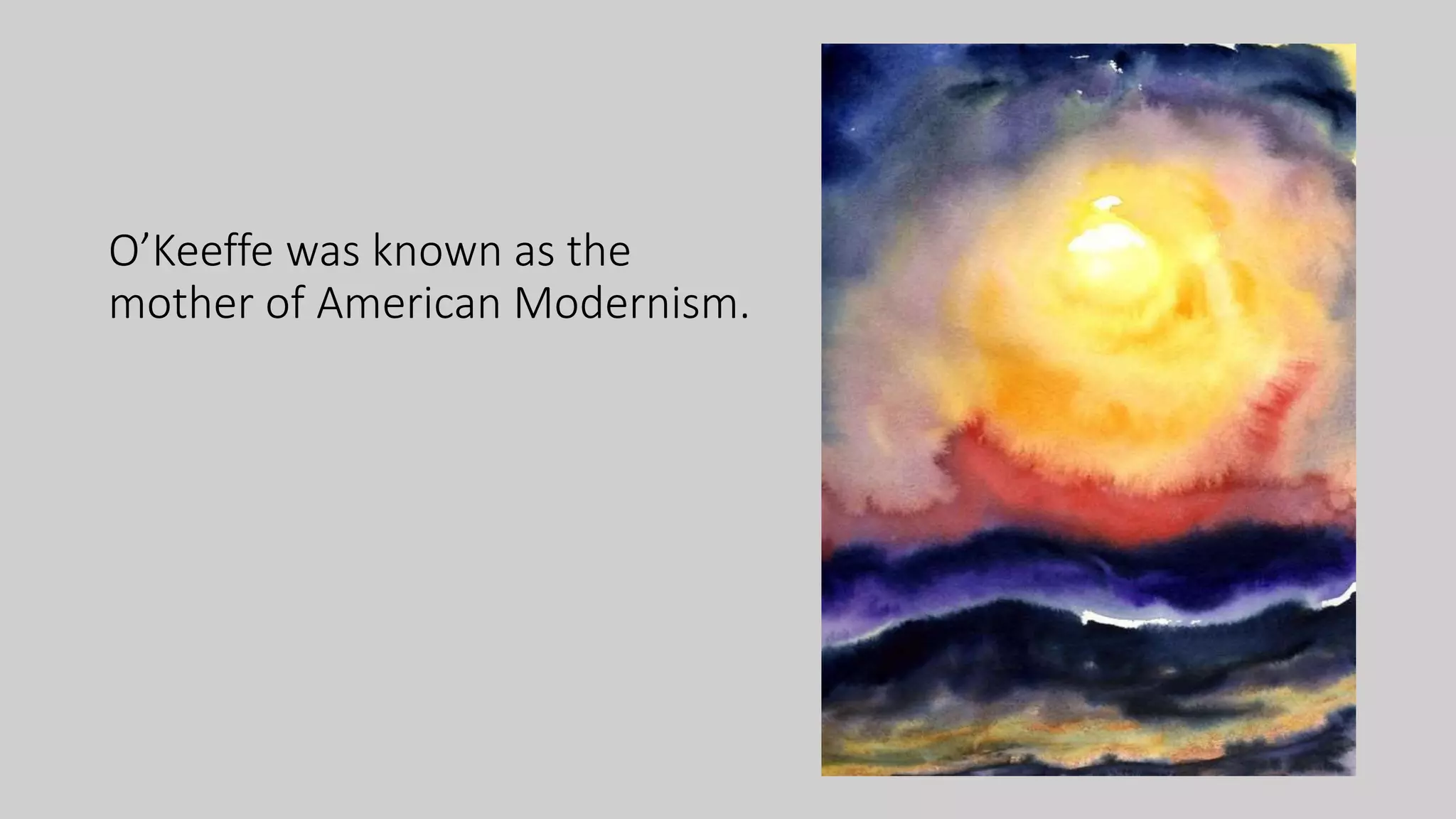 Georgia O'Keeffe Watercolors | PPT