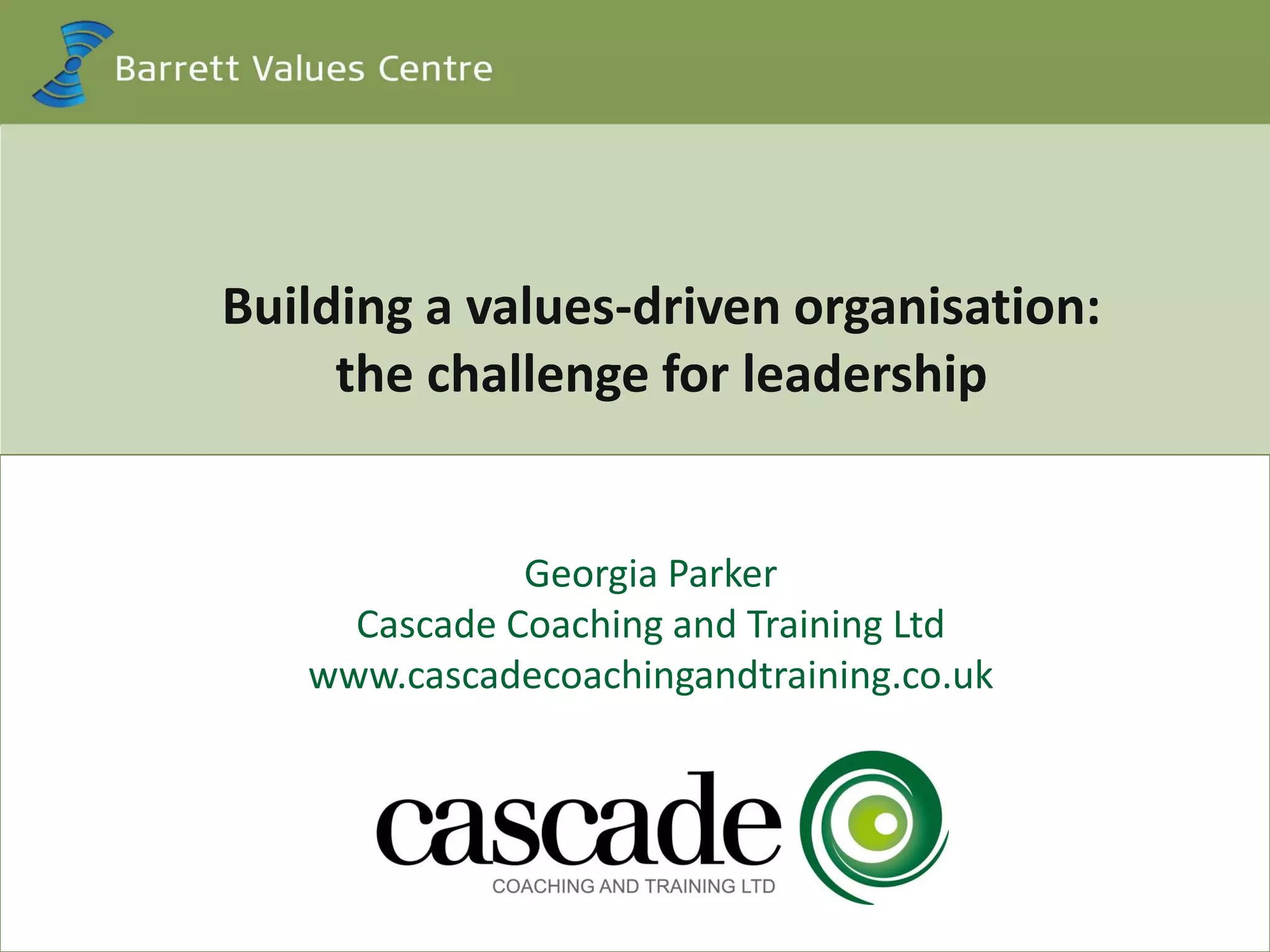 Georgia Park of Cascade Coaching - Building a values-driven ...
