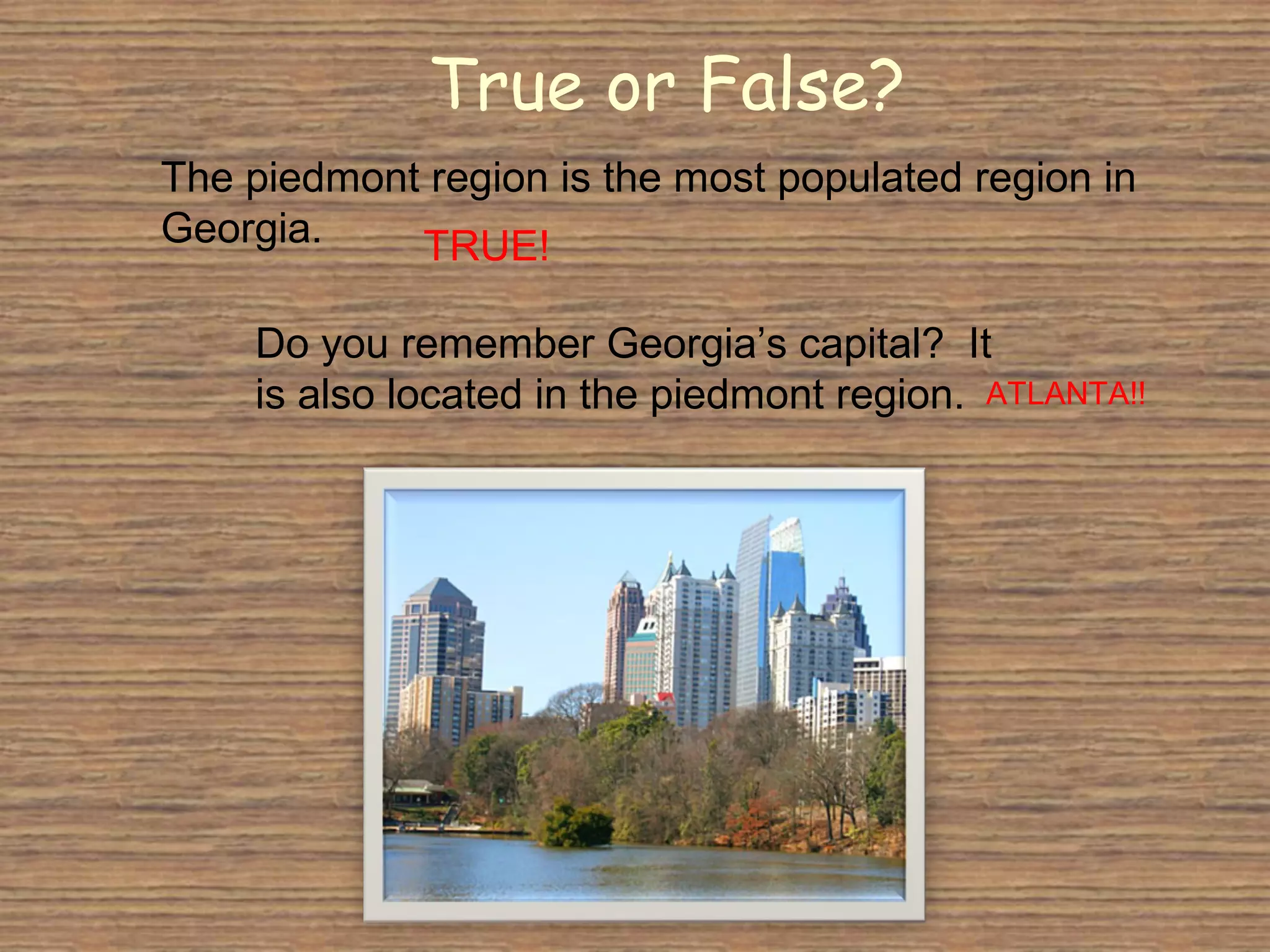 Georgia's Piedmont Region | PPT