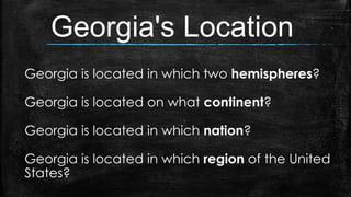 Georgia's geography ppt | PPT