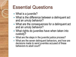 Georgia’s Juvenile System | PPTX