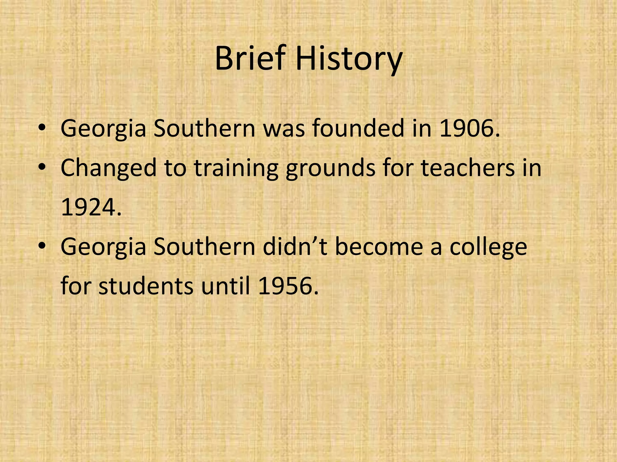 Georgia southern ppt | PPTX